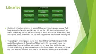 Android architecture | PPTX | Operating Systems | Computer Software and ...
