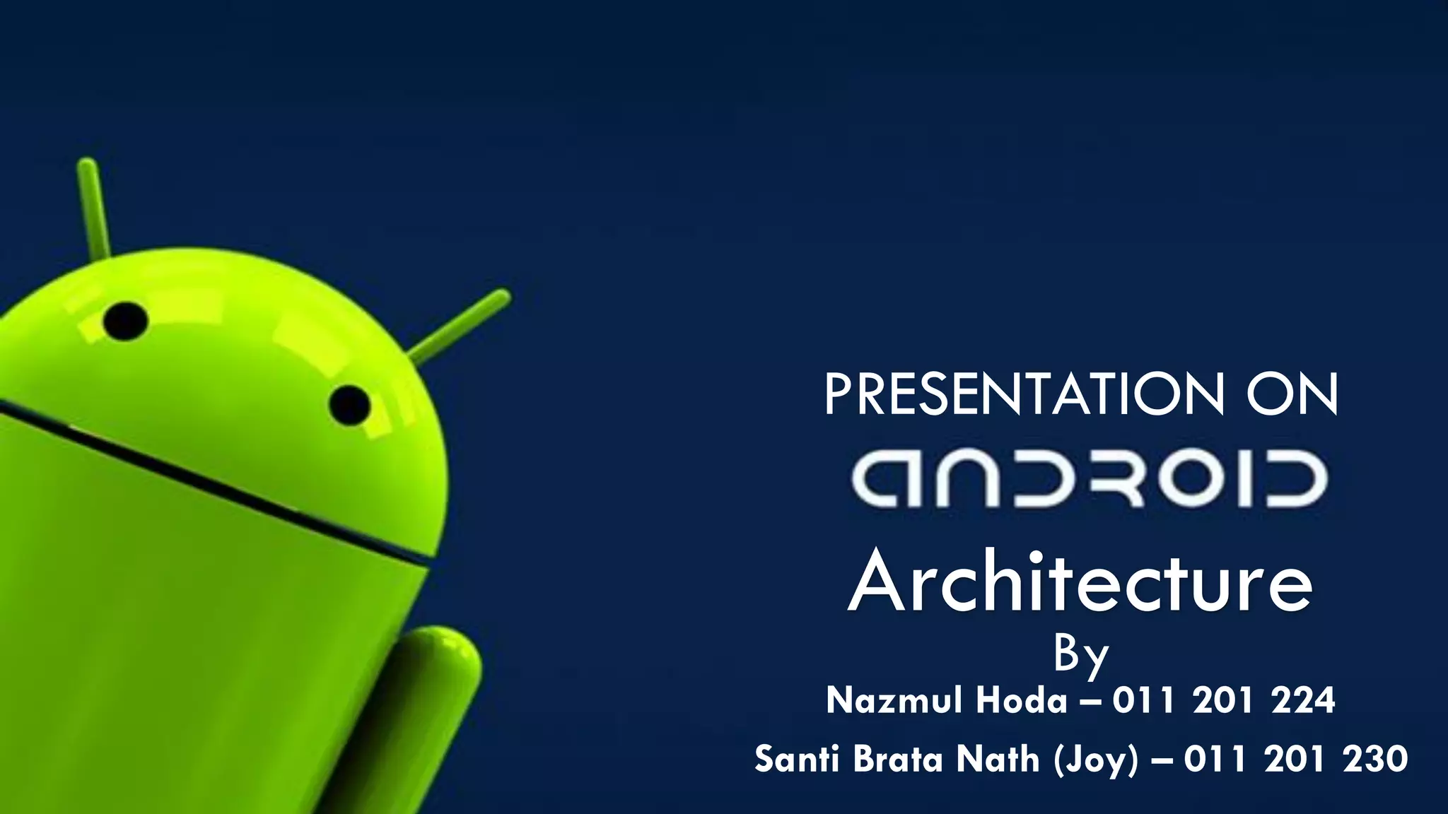 Android Architecture Pdf Operating Systems Computer Software And Applications