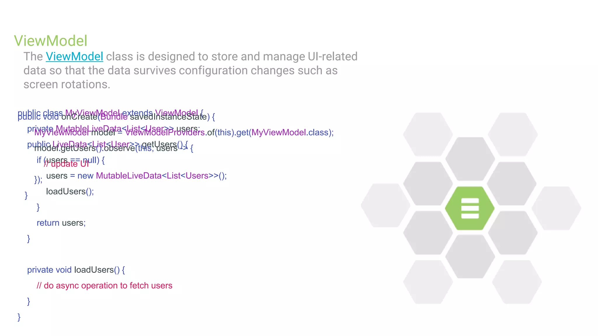Android architecture components | PPT