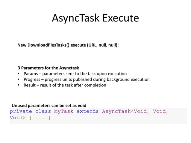 Android async task | PPT | Free Download