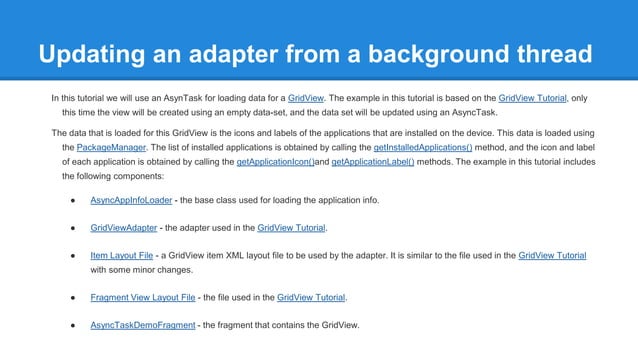 Android AsyncTask Tutorial | PPTX