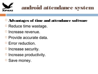 Android attendance system | PPT