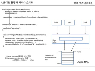 Android audio system(오디오 플링거 서비스 초기화) | PPTX