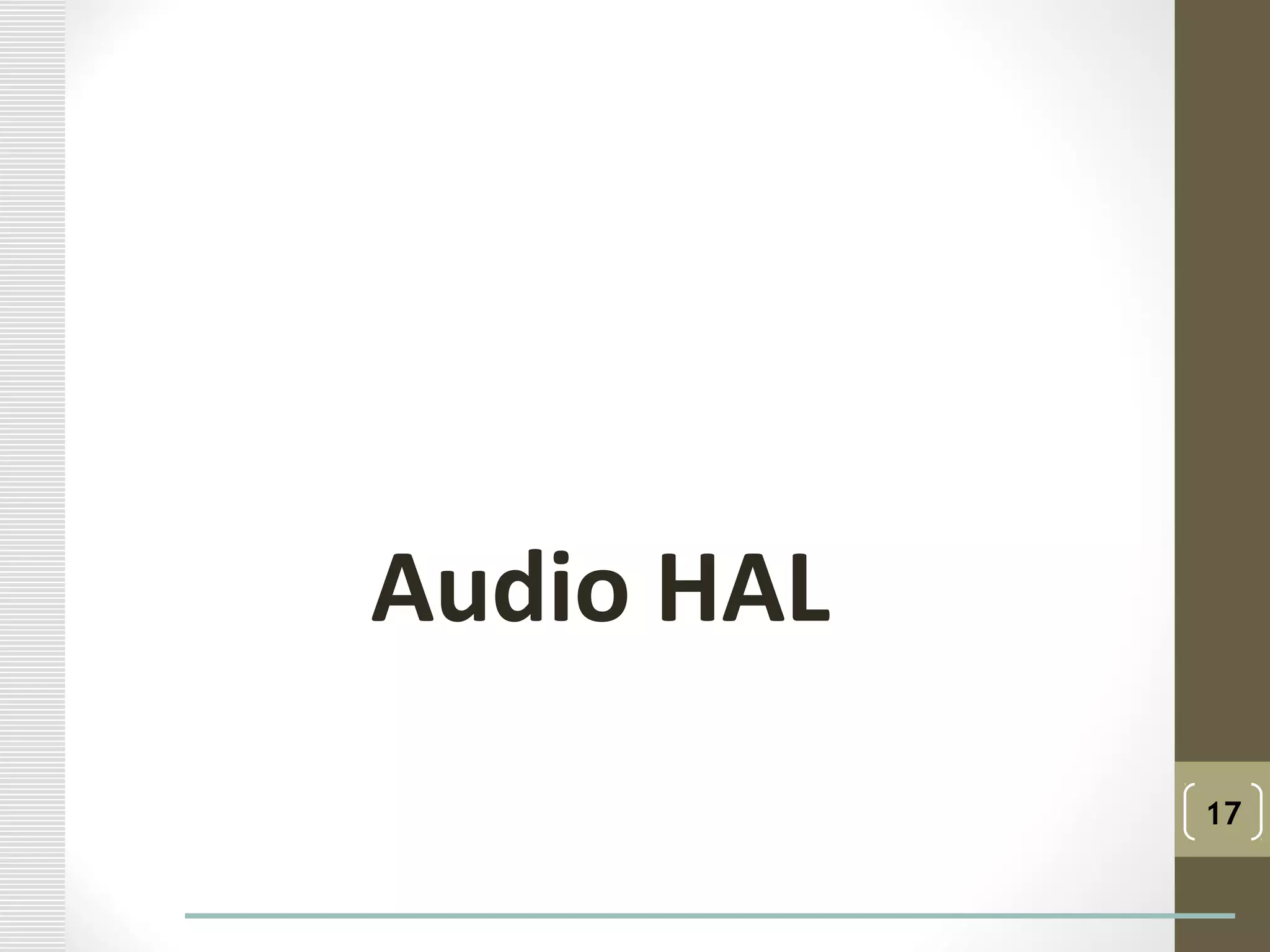 Android Audio System Ppt Operating Systems Computer Software And Applications