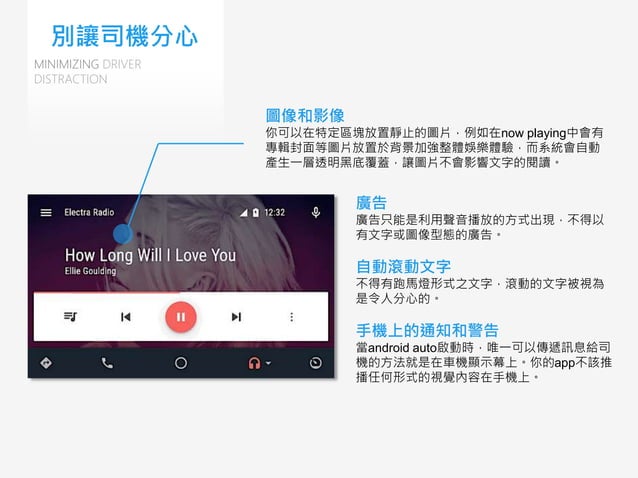 Android auto-AUDIO UI設計規範 | PPT