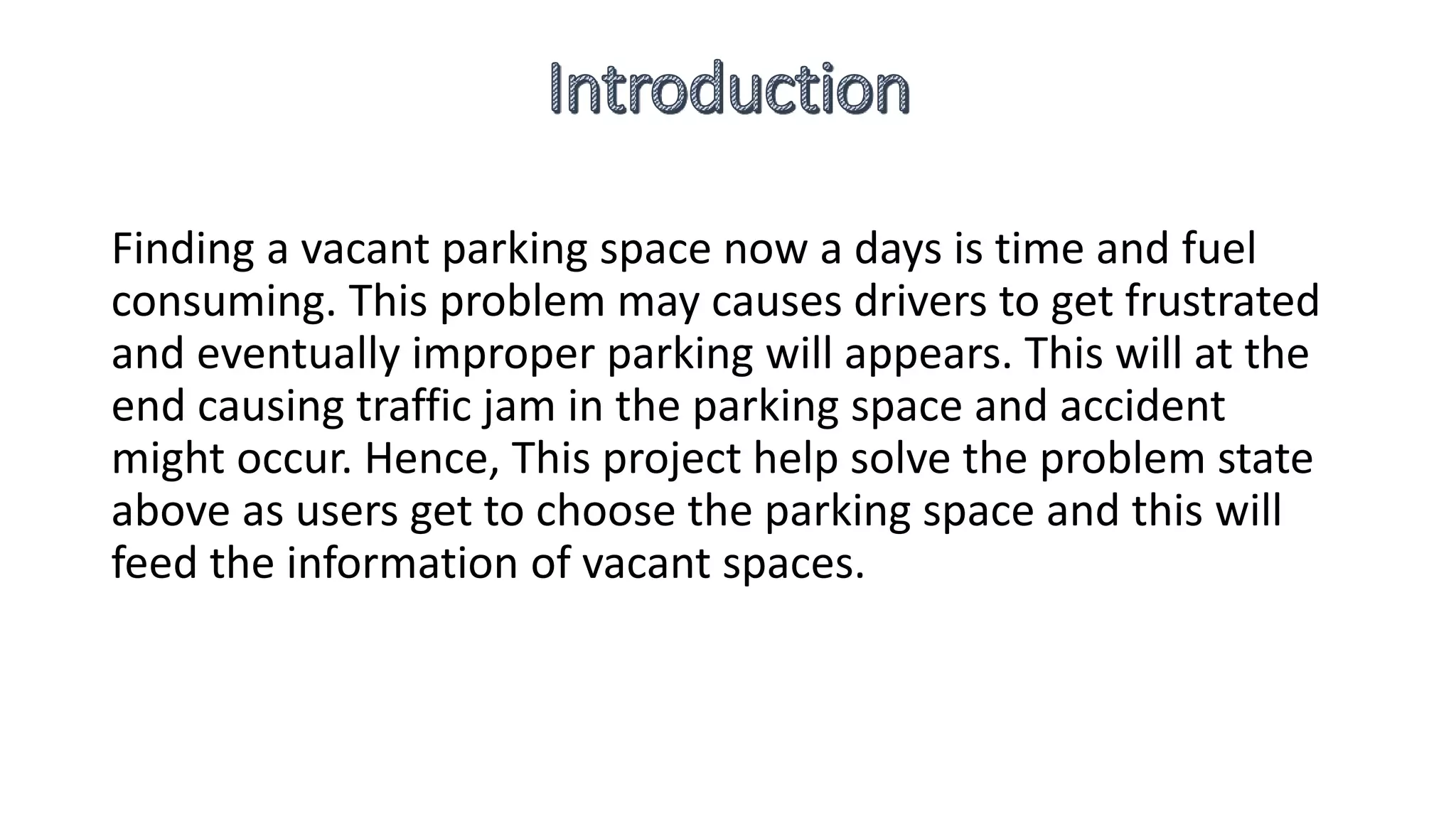 Android based application for smart parking | PPTX
