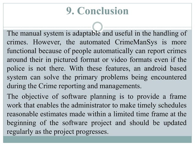 Android based crime manage system proposal | PPTX | Operating Systems | Computer Software and ...