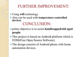 Android based home automation | PPTX