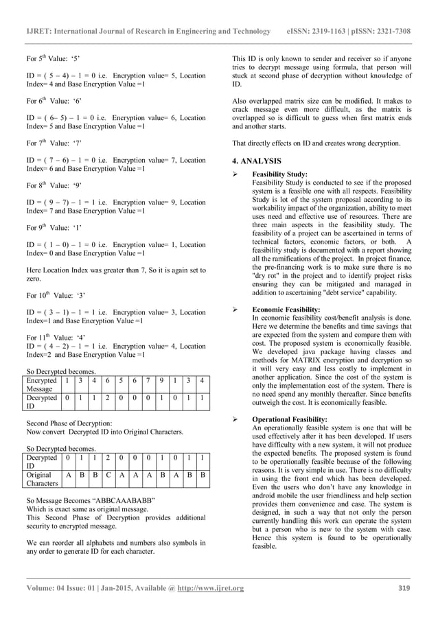 Android Based Message Encryption Decryption Using Matrix Pdf