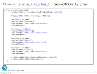 Android basic 2 UI Design | PPT