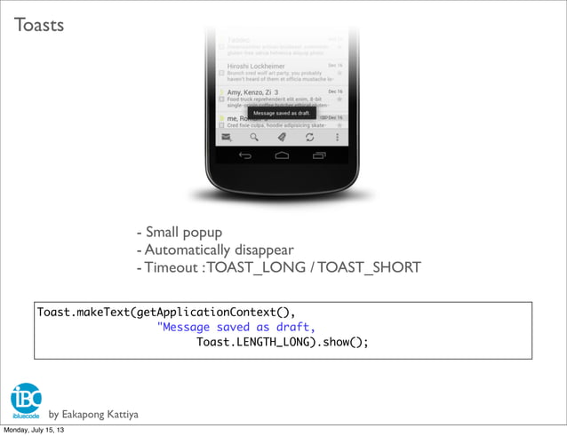 Android basic 3 Dialogs | PPT