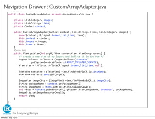 Android basic 4 Navigation Drawer | PDF
