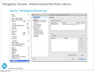 Android basic 4 Navigation Drawer | PDF