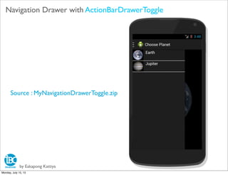 Android basic 4 Navigation Drawer | PDF