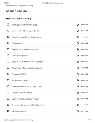 Android Basics_ Networking - Edukite | PDF