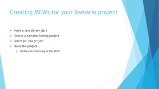 Android Xamarin Binding | PPT