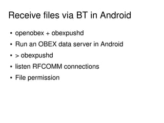Android Bluetooth Introduction | PDF