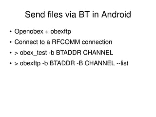 Android Bluetooth Introduction | PDF