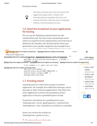 Android broadcast receiver tutorial | PDF | Operating Systems ...
