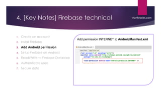 How to build Android Chat App with Firebase for 2 hours? | PPT