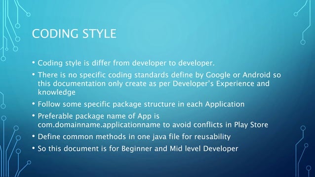 Android coding guidlines | PPTX