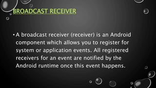 Android components | PPTX