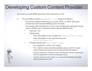 Android content provider | PPT
