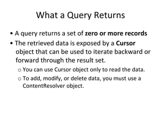 Custom content provider in android | PPTX | Databases | Computer Software and Applications