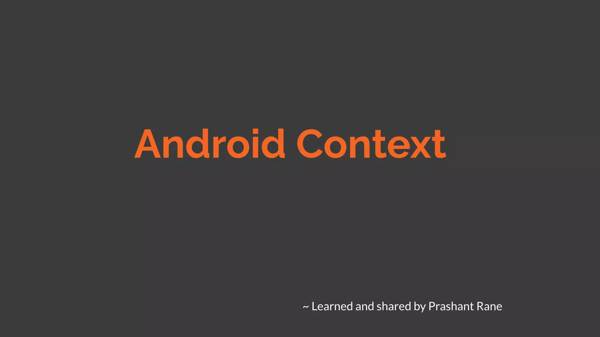 Android Context | PDF