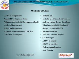 Android course | PPT