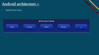 Android course session 6 ( intoduction to android) | PPT