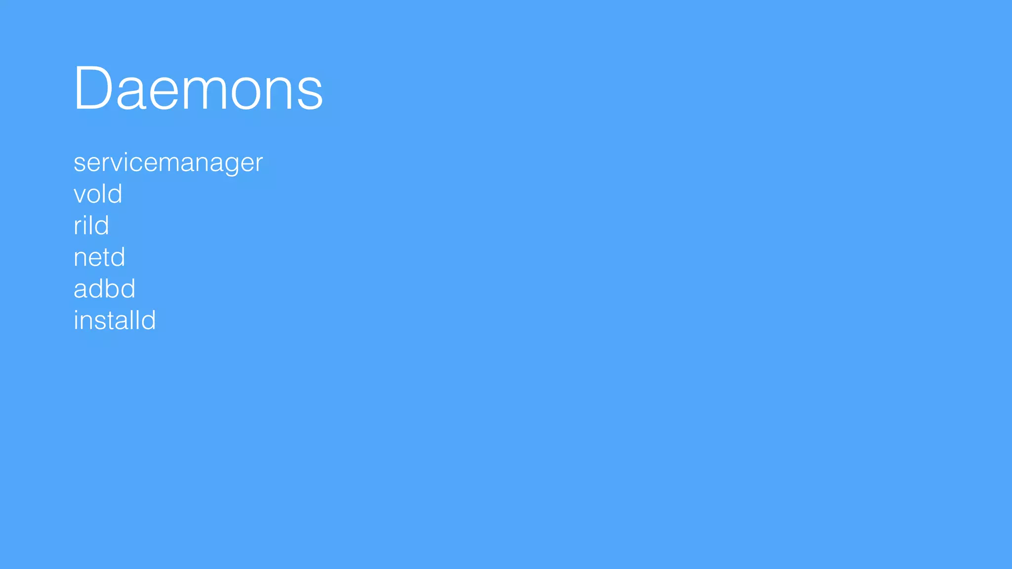 Android Daemons | PPT