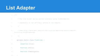 Android Database Tutorial | PPT