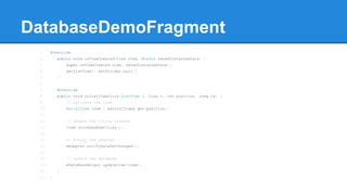 Android Database Tutorial | PPT