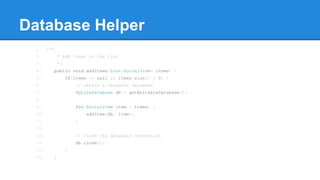 Android Database Tutorial | PPT