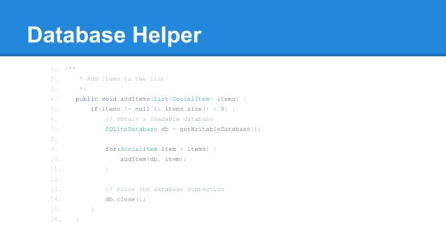 Android Database Tutorial | PPT