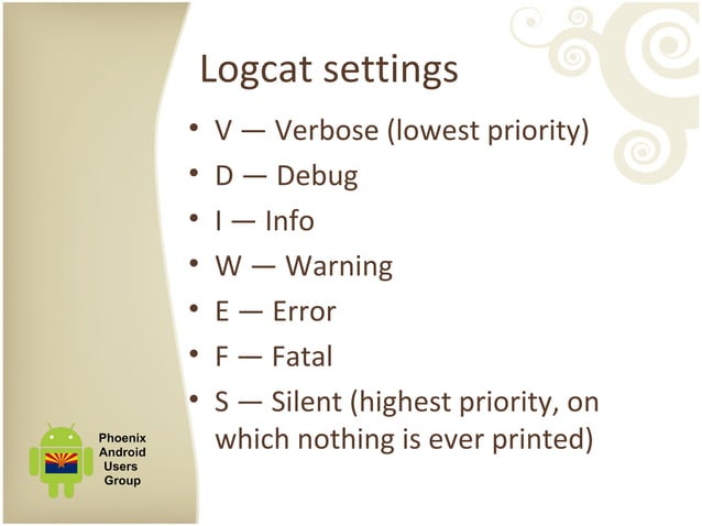 Android Debug Ppt Operating Systems Computer Software And Applications