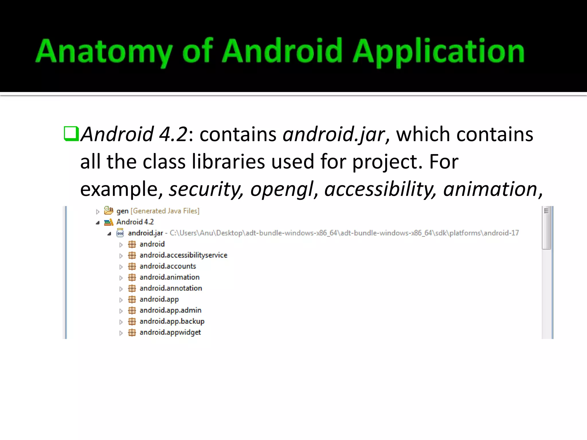 Android Deep Dive Pptx Operating Systems Computer Software And Applications