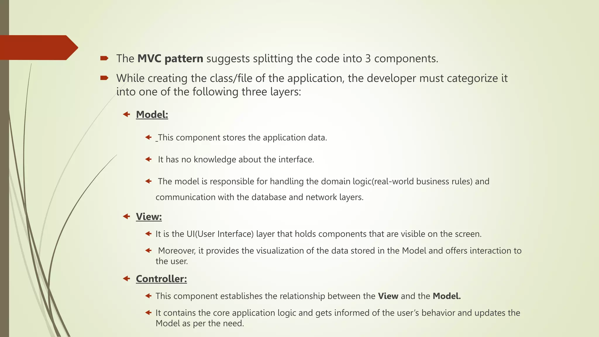 Android DesignArchitectures.pptx | Web Development | Internet