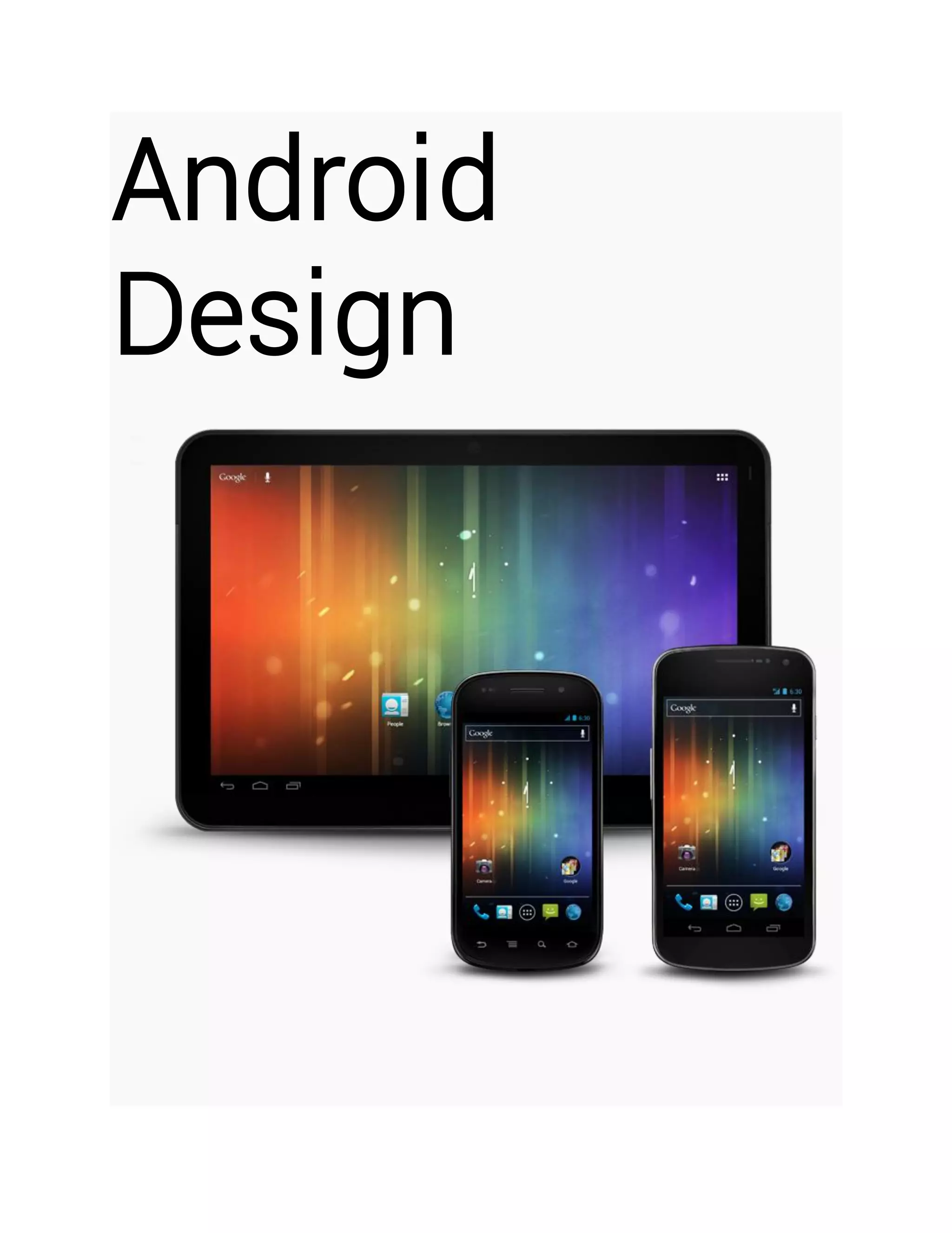 Android Design Guidelines 4.0 | PDF