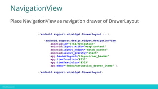 I/O Rewind 2015 : Android Design Support Library | PPT