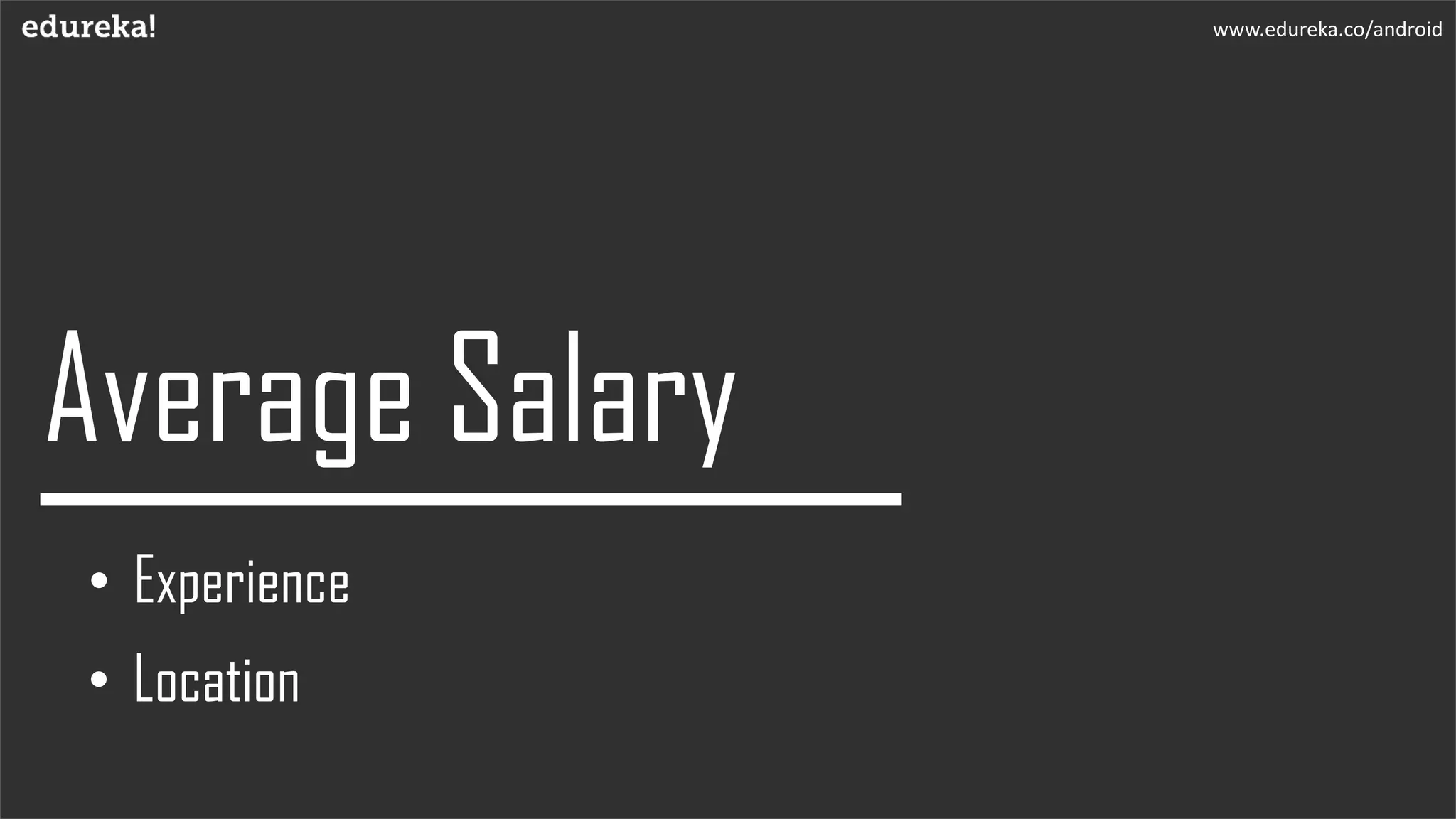 Android Developer Salary Details | Edureka | PPT