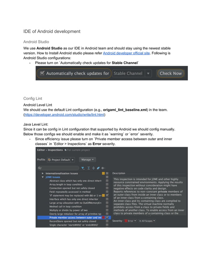 Android develop guideline | PDF