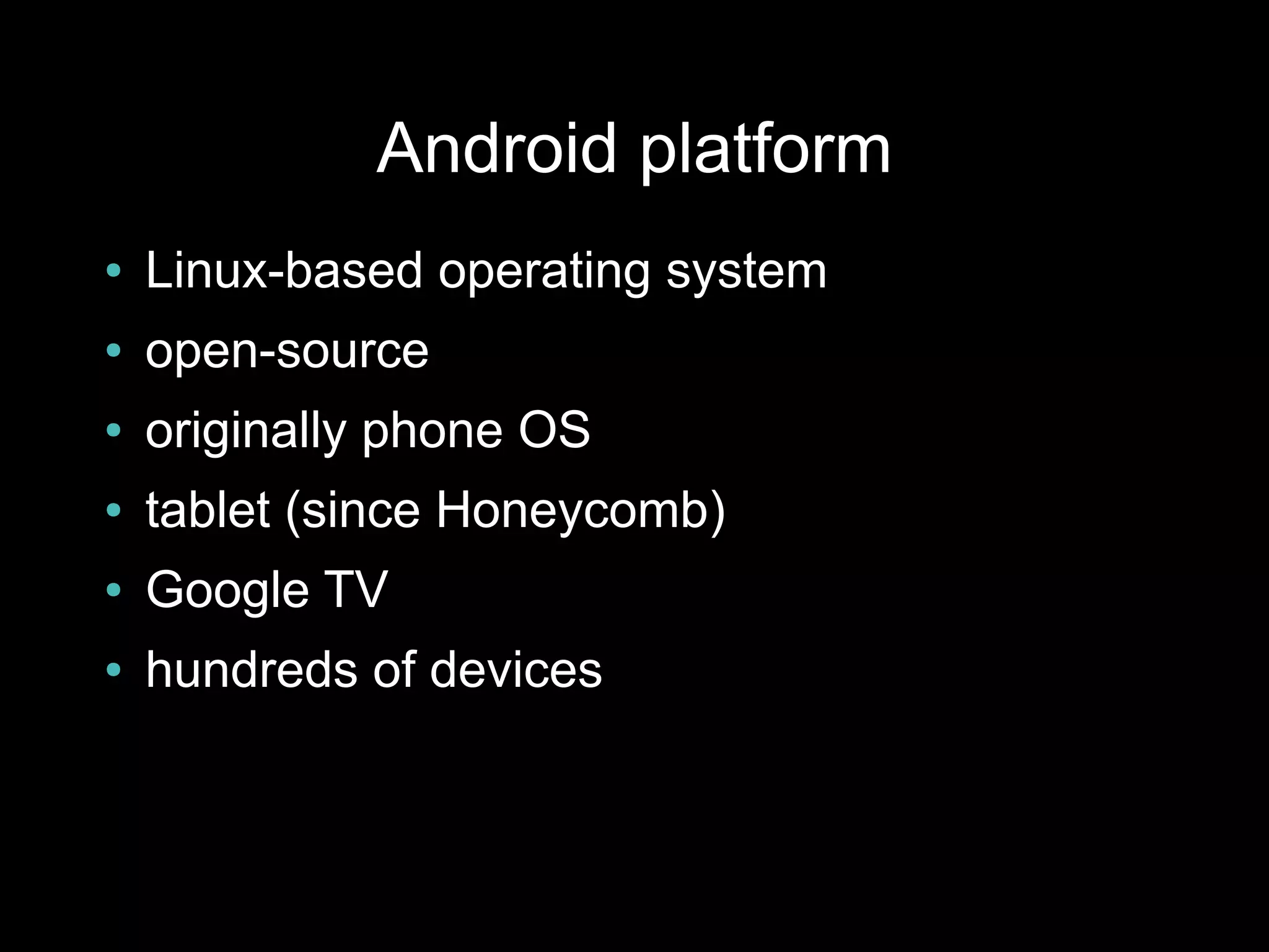 Android development - the basics, FI MUNI, 2012 | PPT