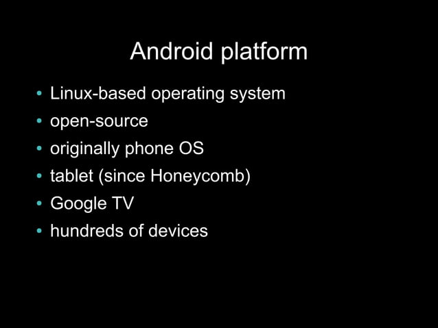 Android development - the basics, FI MUNI, 2012 | PPT