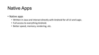 Android development | PPTX