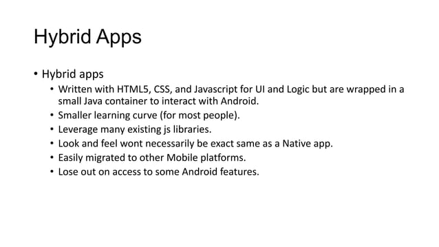 Android development | PPT