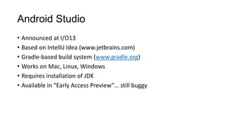 Android development | PPTX