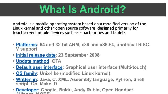 Android development | PPT