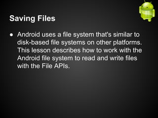 Android development beyond the basics | PDF